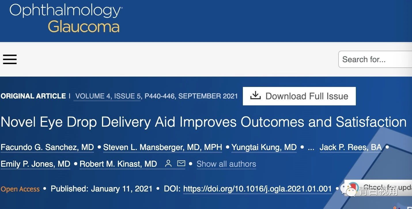 需要特别指出的是，GentleDrop是由眼科医生Robert Kinast博士和Ashley Hayden博士开发的。还特别做了循证医学研究。